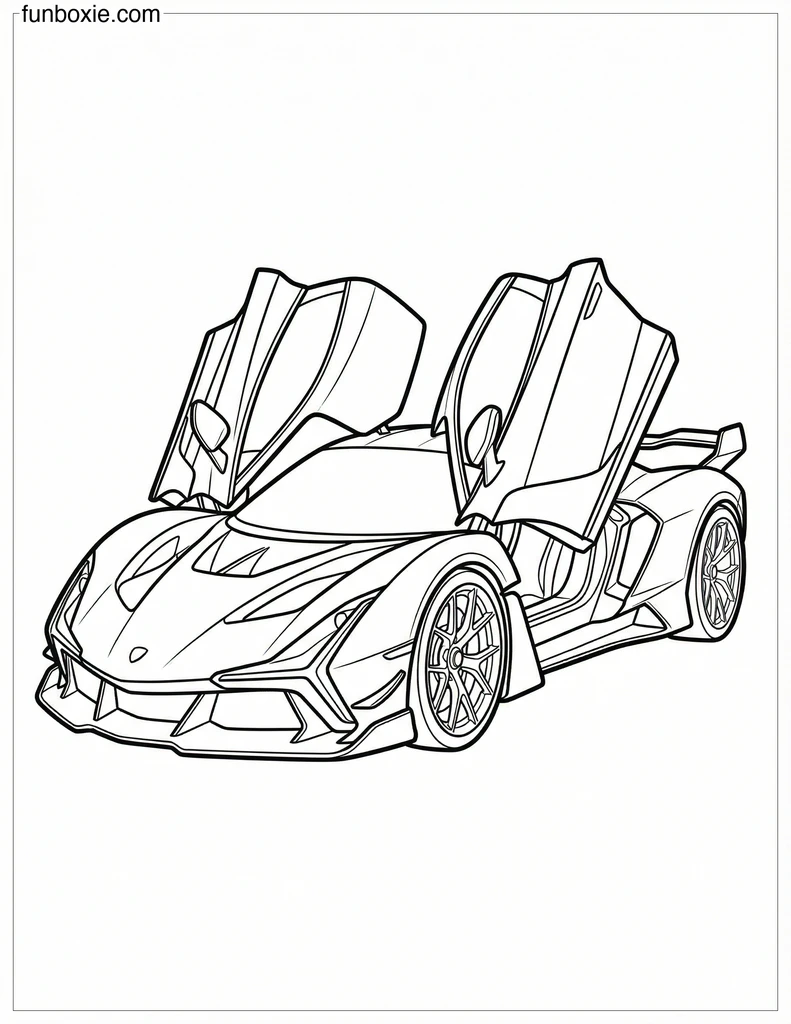 Cars | Free Printable Coloring Pages | Funboxie