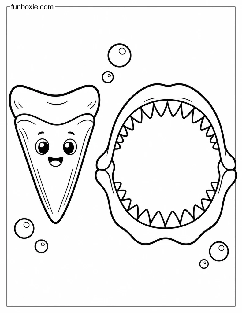 Free Shark Week 2026 Coloring Pages Printable PDF | Funboxie