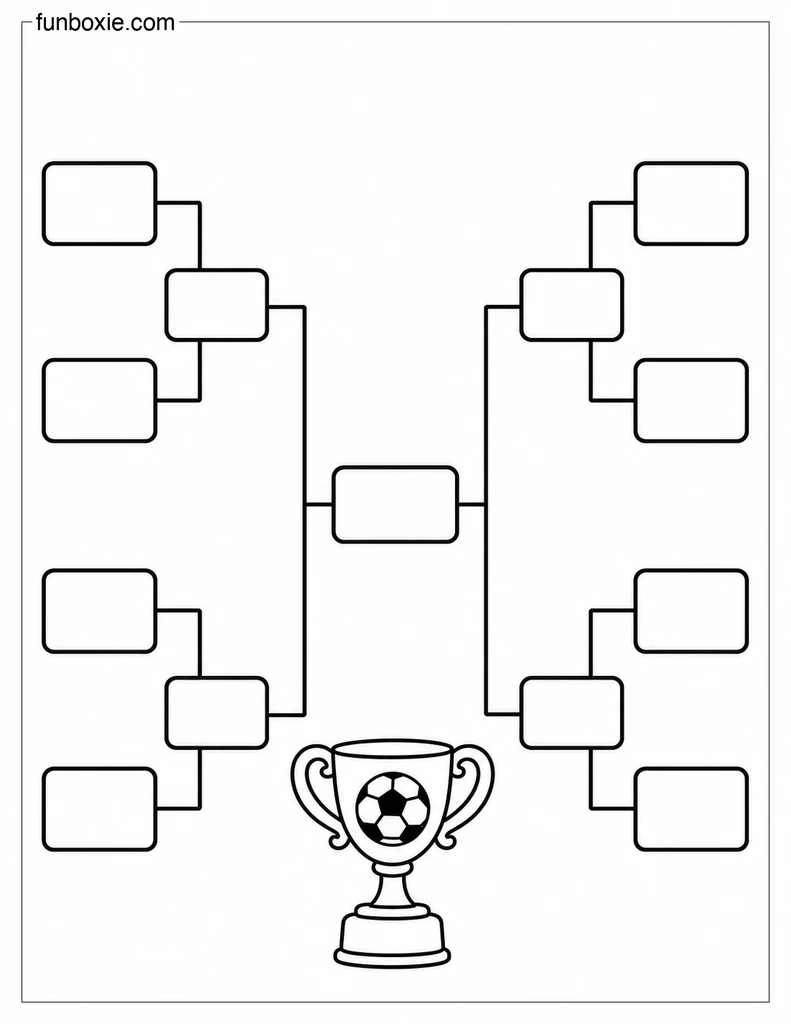 World Cup 2026 Bracket Printable PDF & Wall Chart | Funboxie
